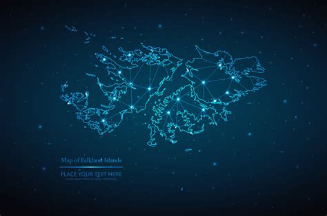 フォークランド諸島の幾何学的メッシュ多角形ネットワーク線の抽象地図 3dのベクターアート素材や画像を多数ご用意 3d つながり
