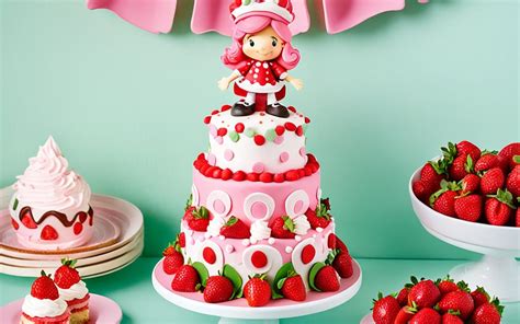 Creating A Strawberry Shortcake Character Cake For Themed Parties