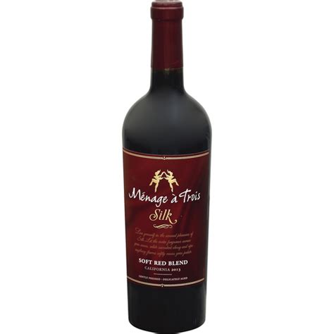 Menage A Trois Silk Soft Red Blend California 2013 Red Wine Foodtown
