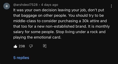 Influencer Himadri Patel Has Decided To Acknowledge Matters Pertaining To Her Brand Summary Of