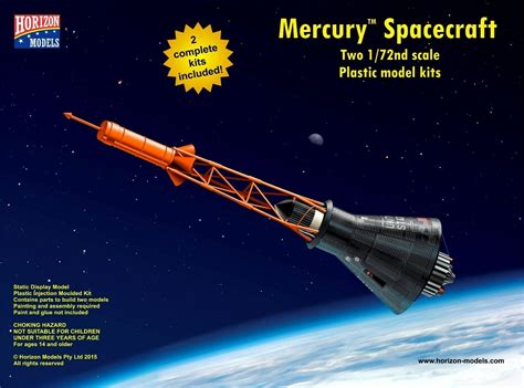 Horizon Models 2003 Mercury™ Spacecraft 1 72 Scale Model