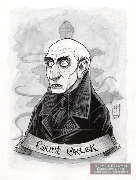 Count Orlok Bust Print Etsy