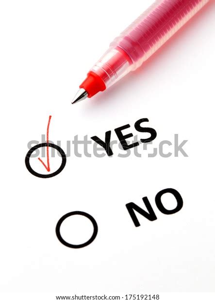 Yes No Checkbox Stock Photo 175192148 Shutterstock