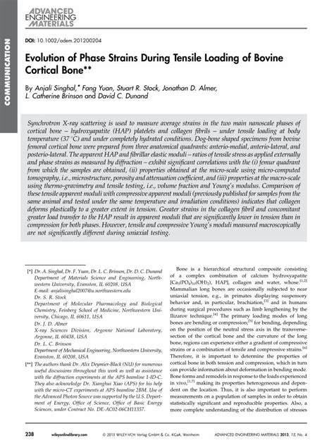Pdf Evolution Of Phase Strains During Tensile Loading Of Dokumentips