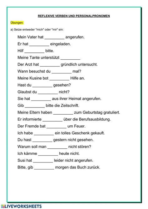 Reflexive Verben German Reflexive Verbs In 2020 Deutsch Lernen