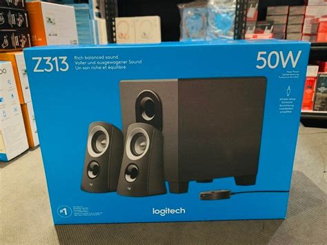 Logitech Z313 Speaker System With Subwoofer 3 5mm Input 50 Watts Peak25 Watts Rms Power Audio
