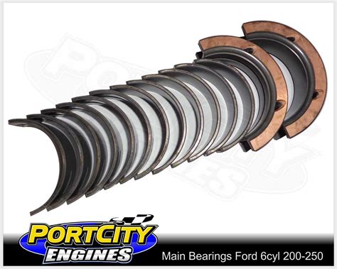 7M2158 ACL Main Bearing Set For Ford 6 Cylinder 200 250 X Flow Engines