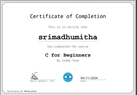 Sri Madhumitha On Linkedin Cprogramming Upskilling Coddy