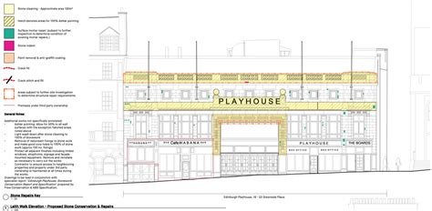Leith Walk Elevation Proposed Stonework Key All Edinburgh