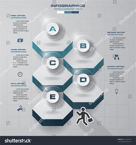 Steps Chart Templategraphic Website Layout Stock Vector Royalty Free Shutterstock