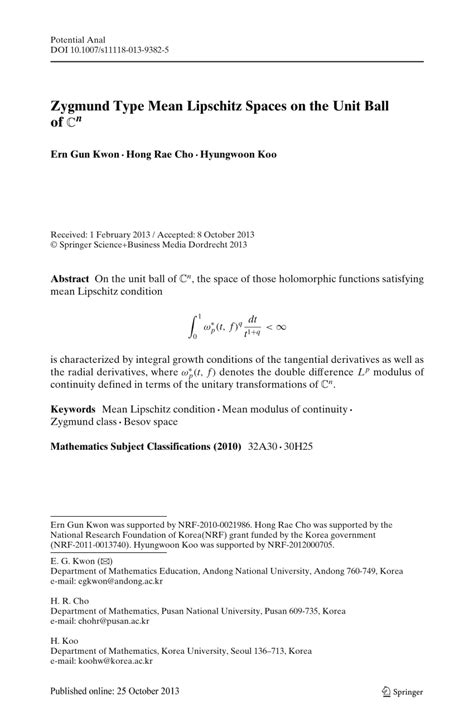 Pdf Zygmund Type Mean Lipschitz Spaces On The Unit Ball Of ℂ N