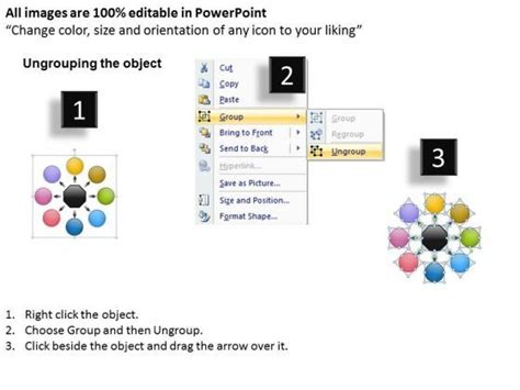 Templates Diverging Process Arrow Chart Cycle Powerpoint