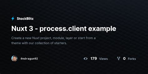 Nuxt Process Client Example Stackblitz