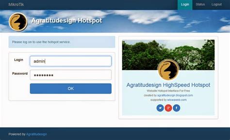 Creating Internal Hotspot Web Interface Login Page Mikrotik Using Bootstrap Agratitudesign