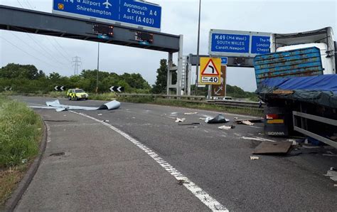 M5 Lorry Crash Somerset Live
