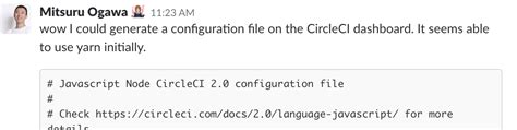 I am mitsuruog Circle CI 2 0でフロントエンドをビルドする