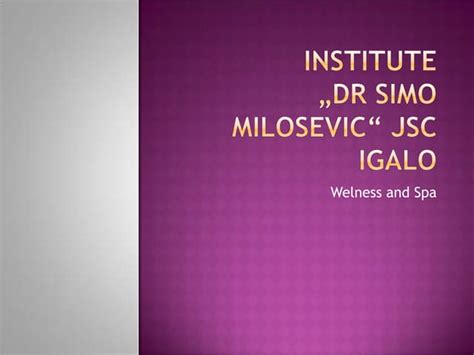Institute Ppt