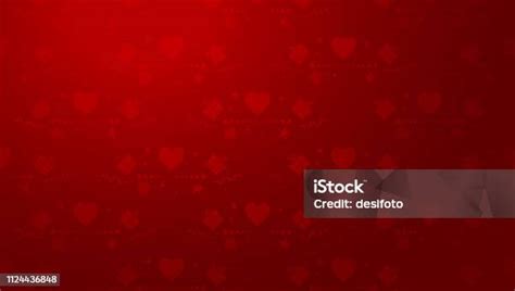 벡터 일러스트 레이 션의 어두운 레드 색상 마음과 선물 상자 워터 마크와 함께 발렌타인 배경 그라데이션 배경 주제에 대한 스톡 벡터 아트 및 기타 이미지 Istock