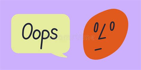 Abstract Hand Drawn Face With Stunned Expression And Emotion Speech