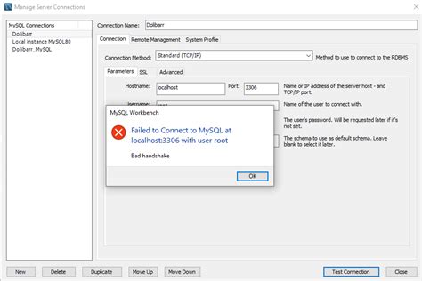 connect mysql workbench with dolibarr database using my dolibarr