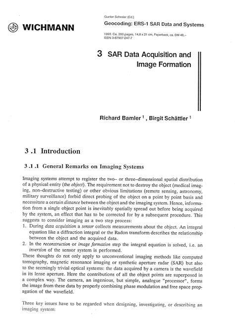 Pdf Sar Geocoding Data And Systems