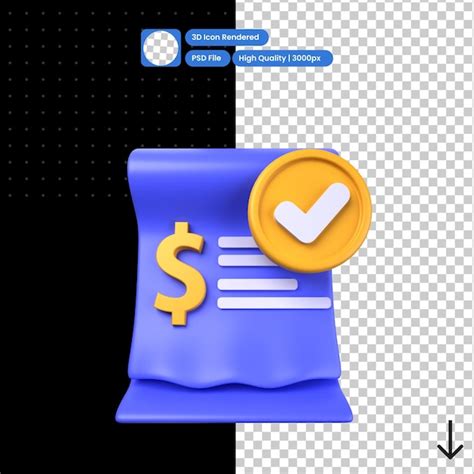 Ilustración Psd 3d Del Proyecto De Ley Aprobado Archivo Psd Premium
