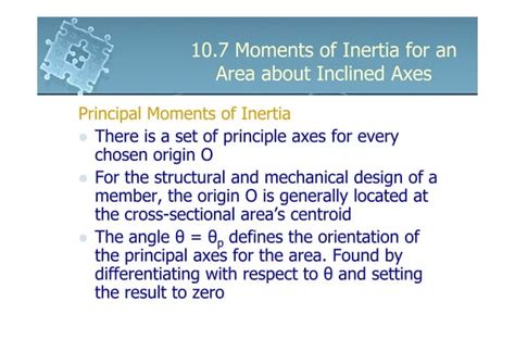 6161103 107 Moments Of Inertia For An Area About Inclined Axes Ppt