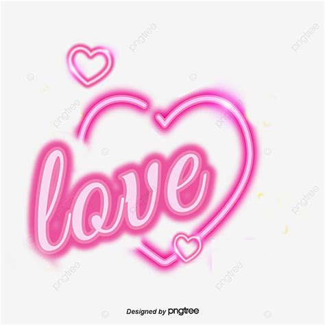 벡터 네온 사랑 일러스트 Png 그림 Hd 벡터 자료 Png 일러스트 및 Psd 이미지 무료 다운로드 Pngtree