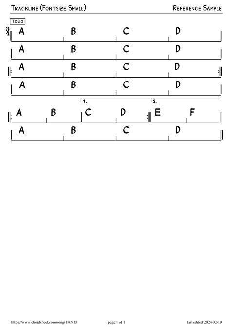 Trackline Reference Sample PNG Preview Chord Sheet Maker Online