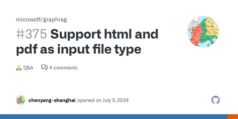 Support Html And Pdf As Input File Type · Microsoft Graphrag