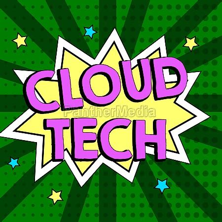 Conceptual Caption Cloud Tech Business Idea Storing Stock Photo