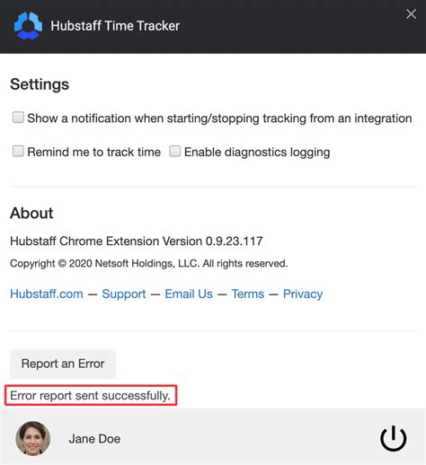 Report An Error Or Collect Client Logs In Hubstaff Time Tracking