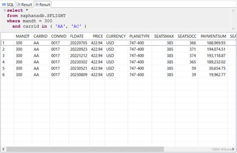 【sap Hana】x档案：sap Hana Sql 基础教程 Csdn博客