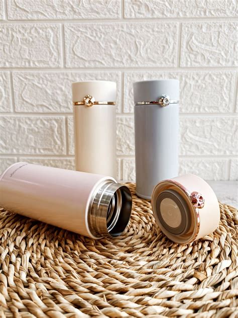 تراول ماگ نگین دار لاکچری 300 میلی لیتر رنگبندی Tezt