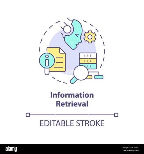 Information Retrieval Multi Color Concept Icon Stock Vector Image And Art