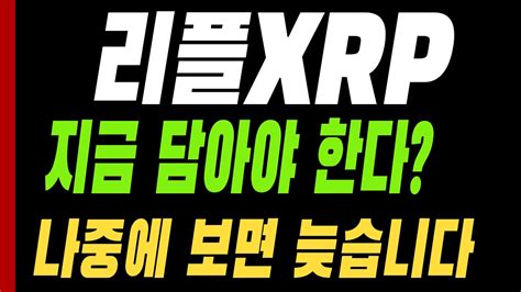 리플 전망 지금 담아야한다 나중에 보면 늦습니다리플전망 리플분석 리플호재 겐슬러해임 리플트럼프업비트시황 코인시황 급등코인추천 리플대응 Youtube