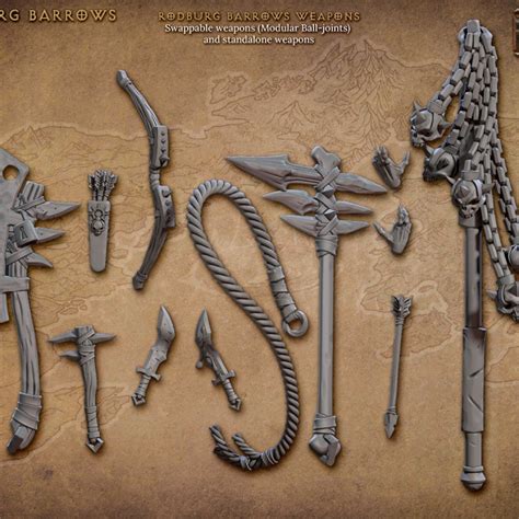 3d Printable Horrors Of Rodburg Barrows Complete Set 49 By Artisan