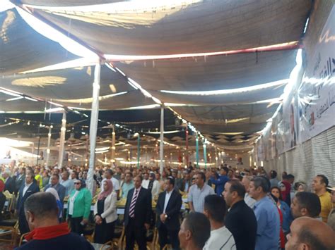 بنى سويف مؤتمر حاشد لـ مستقبل وطن لتأييد السيسي بالفشن