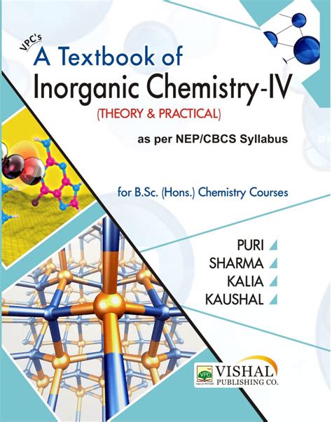 A Textbook Of Inorganic Chemistry Iv Vishal Publishing Co