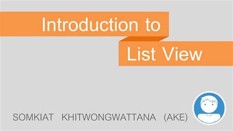 Listview And Custom Listview On Android Development Thai Pptx