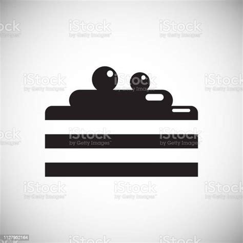 Icône De Gâteau Sur Fond Blanc Pour Le Graphisme Et Webdesign Vecteur