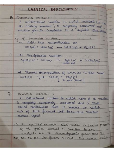 Chemical Equilibrium Pdf