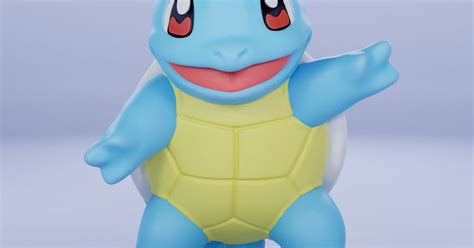 Squirtle Fanart By Randomizy Download Free Stl Model