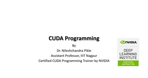 Cuda Gpu Computing Training Programming Nvidia Cudaprogramming