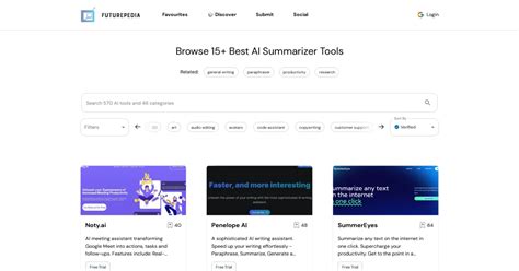 AI Summarizer Tools Software Of