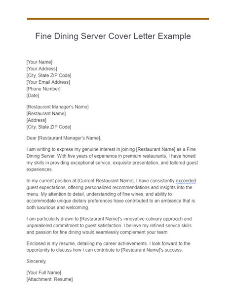 Server Cover Letter 21 Examples Pdf Tips