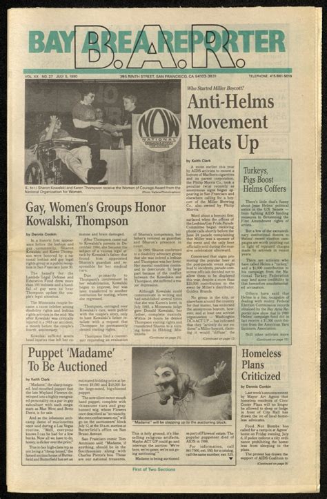 Bay Area Reporter On First Us National Bisexual Conference Bi Stuff