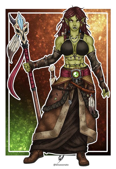 Commission Orc Mage By Bilcassonato On Deviantart