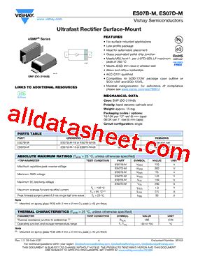 ES D M Datasheet PDF Vishay Siliconix