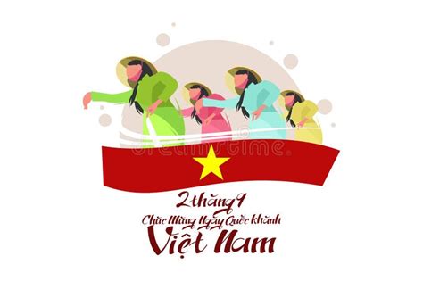 Traducir 2 De Septiembre Feliz Día Nacional De Vietnam Ilustración